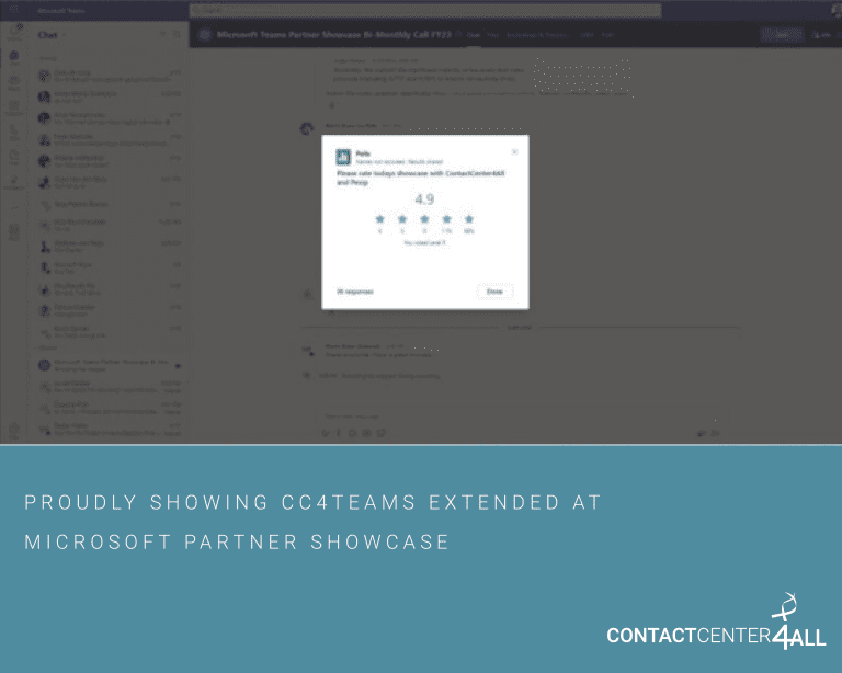 Proudly showing CC4Teams Extended at Microsoft Partner Showcase ...